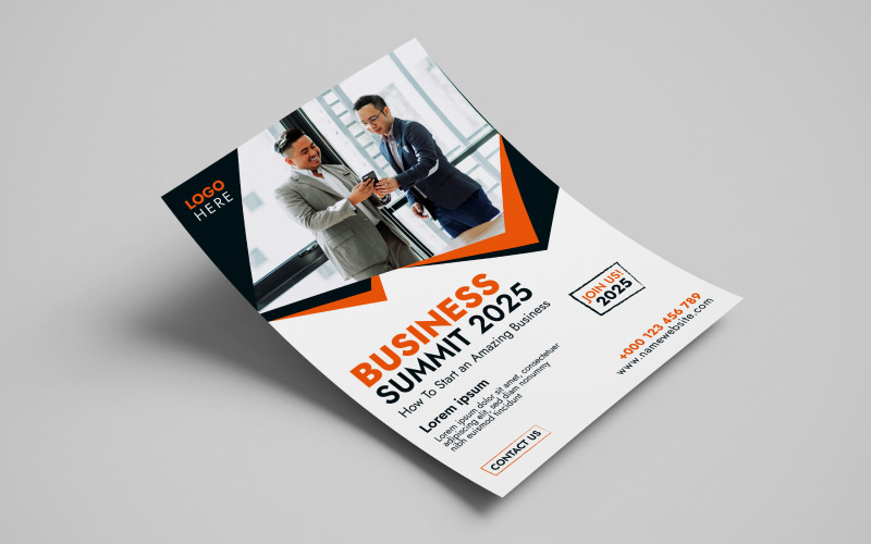 Current Template For a business flyer poster