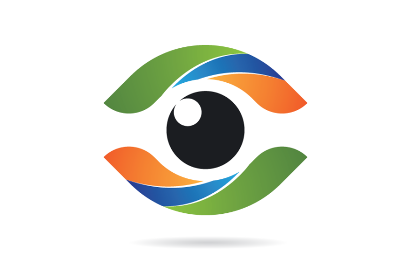 Modèle graphique de logo pour les yeux - TemplateMonster