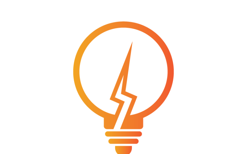 Elektrikli Lamba Logo Şablonu #472712 - TemplateMonster
