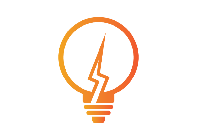 Modèle de logo de lampe électrique #472712 - TemplateMonster