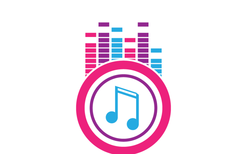 Music Player Logo Graphic Template #472702 - TemplateMonster