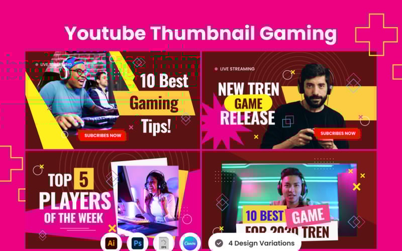 Eye-Catching Gaming Thumbnail #473358 - TemplateMonster