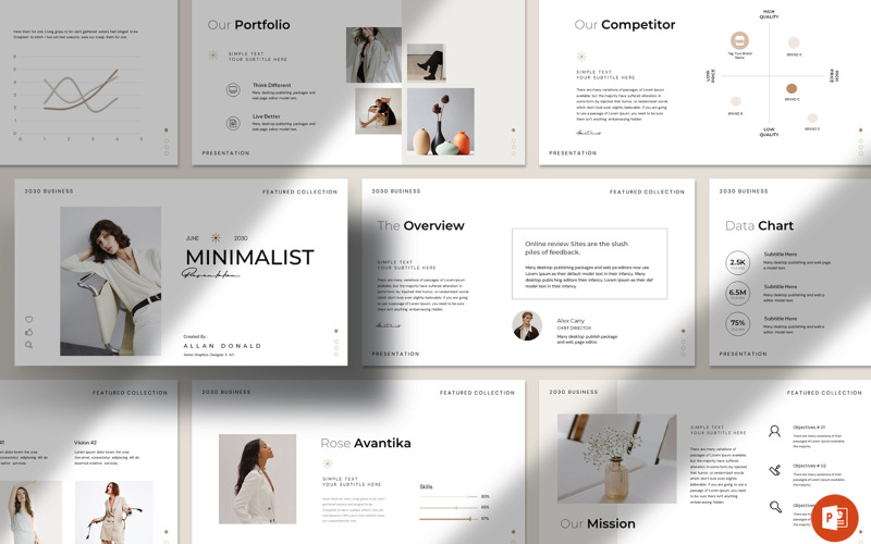 Business Layout Template. #473437 - TemplateMonster