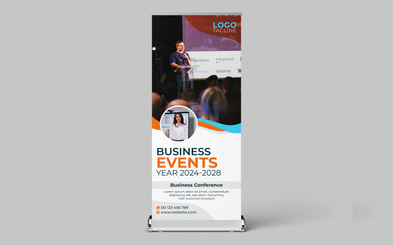 Marketing de banner para seminários corporativos e eventos empresariais