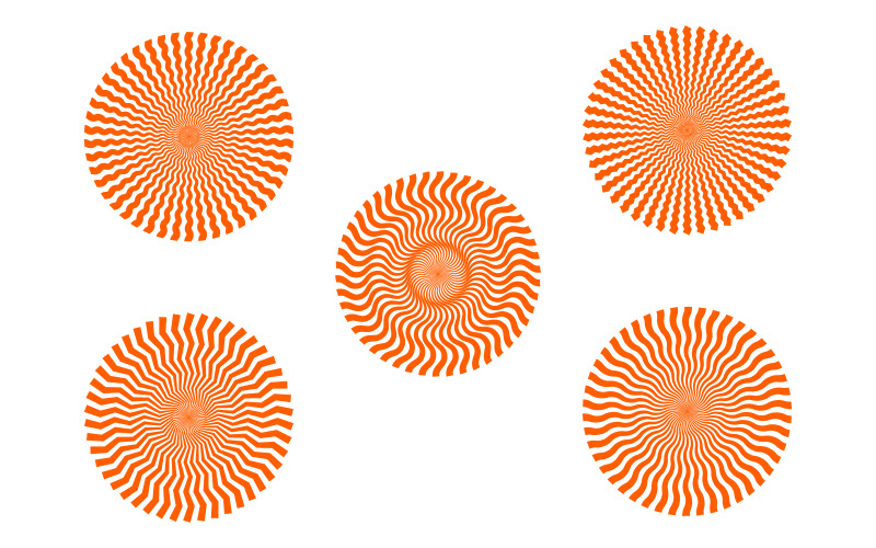 Abstract distorted wavy lines surface Radial waves illustration design ...