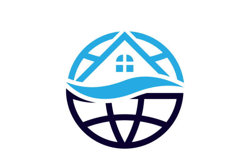 Global Ev Logo Şablonu #473637 - TemplateMonster