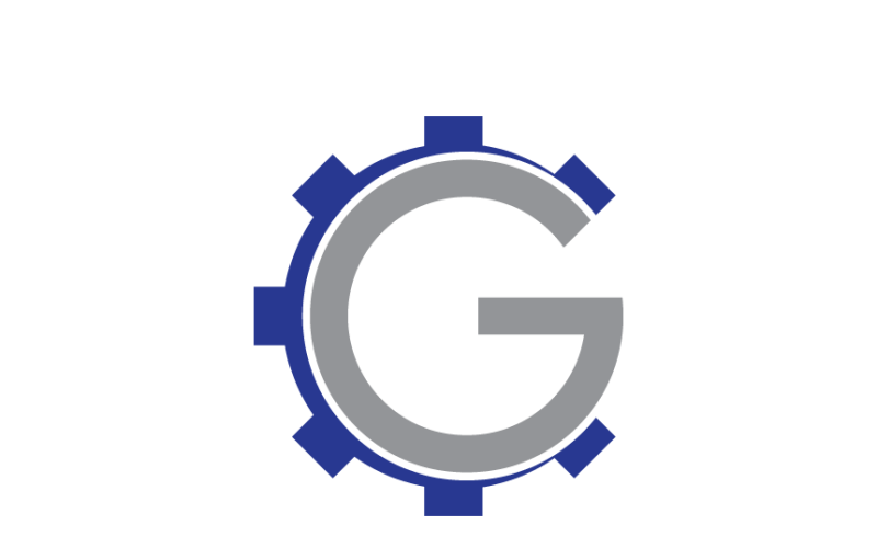 Letter G With Gear Logo Template #473605 - TemplateMonster