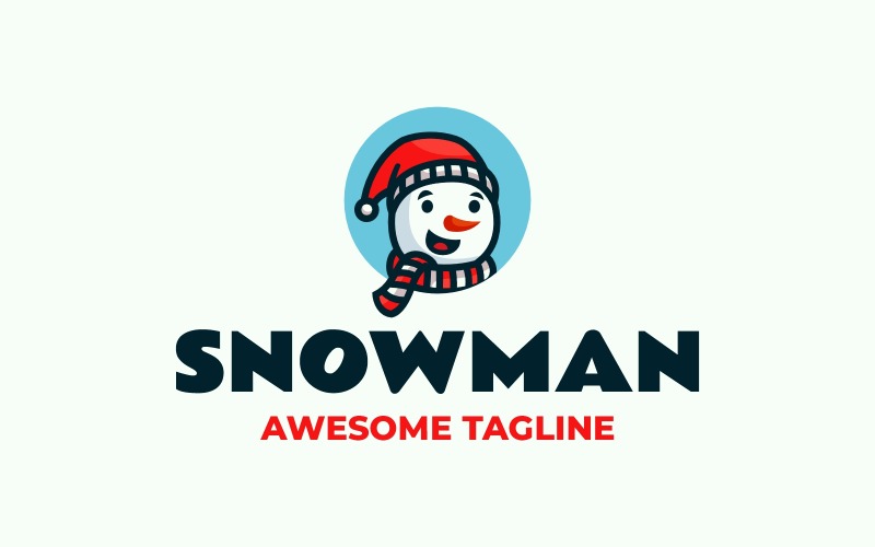Snowman Simple Mascot Logo 23 #473653 - TemplateMonster