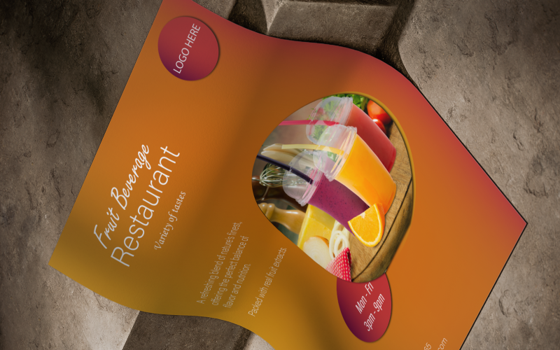 Beverage Flyer: Ready To Use For Corporate Food Brand Editable with ...