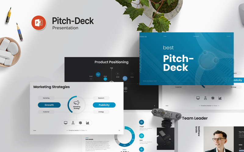Best Petch Deck Presentation Template - TemplateMonster