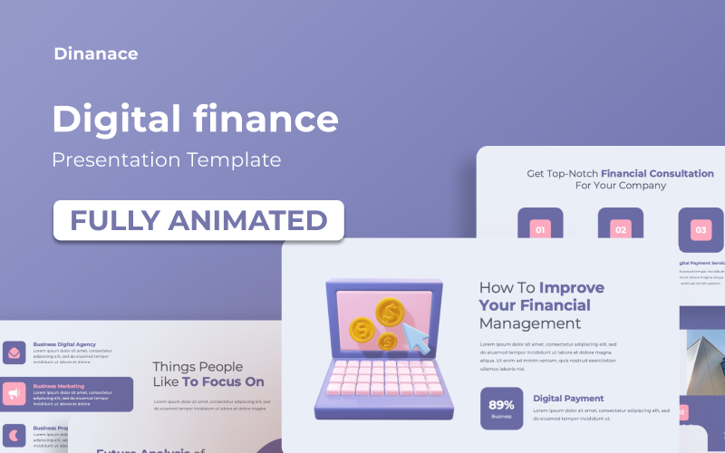 Dinance - Presentación de PowerPoint sobre finanzas digitales