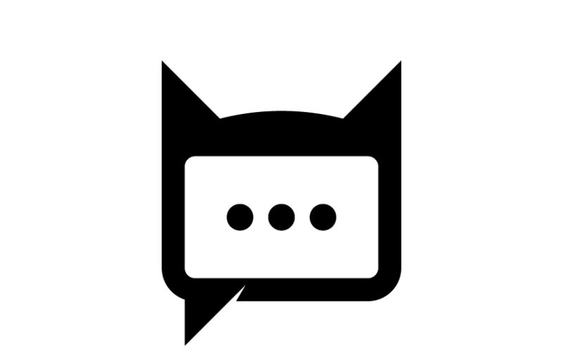 Chat With Bat Logo Template #474322 - TemplateMonster