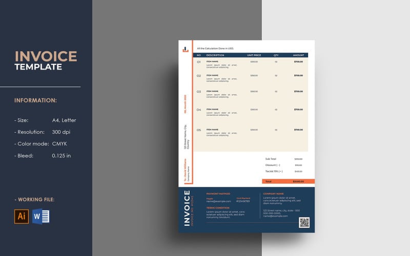 Professional Invoice Template | Simplify Your Billing Process