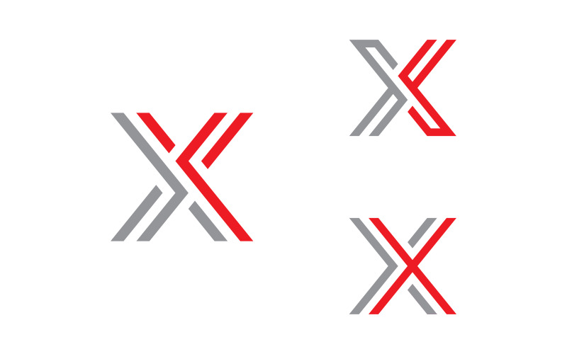 X Logo Design and template. Creative X icon initials based Letters in ...
