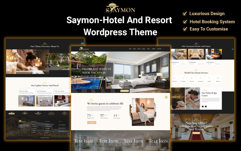 Saymon - Tema de WordPress para hoteles y complejos turísticos