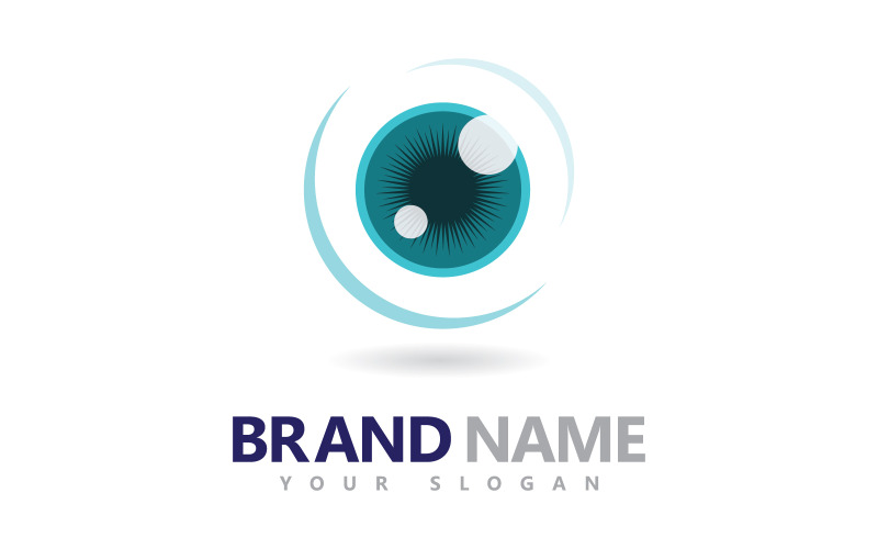 Modèle de conception de logo de concept créatif pour les yeux, icône de ...