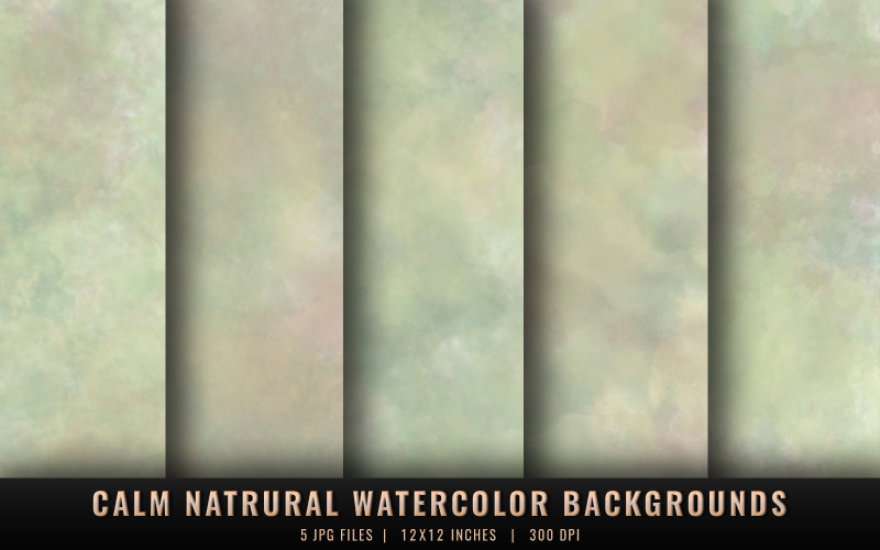 Calm Natural Watercolor Backgrounds #476900 - TemplateMonster