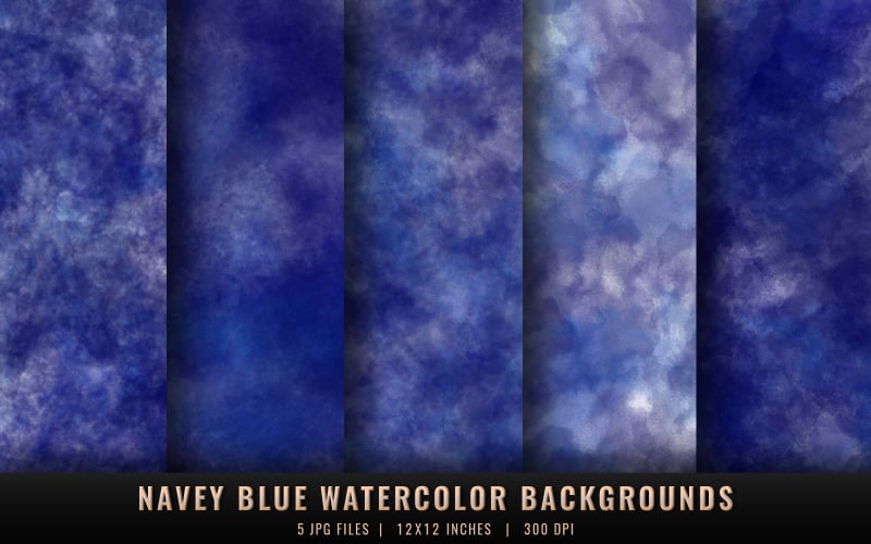 Navy Blue Watercolor Backgrounds #477109 - TemplateMonster