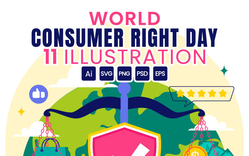11 World Consumer Rights Day Illustration - TemplateMonster