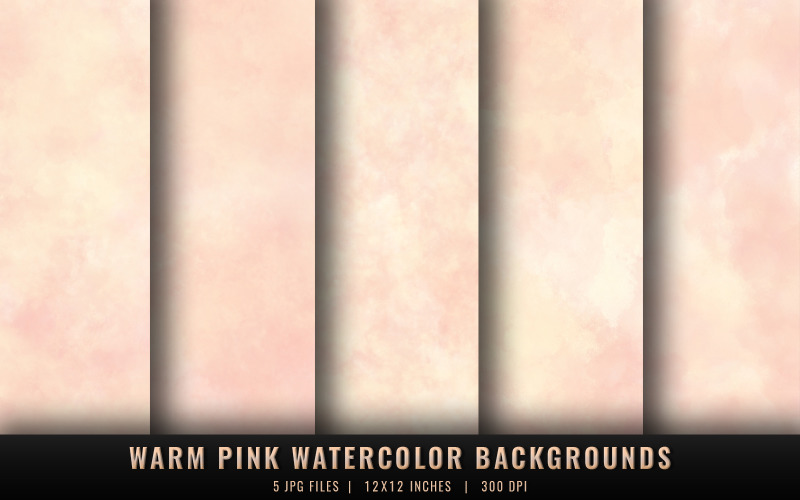 Warm Pink Watercolor Backgrounds #481658 - TemplateMonster