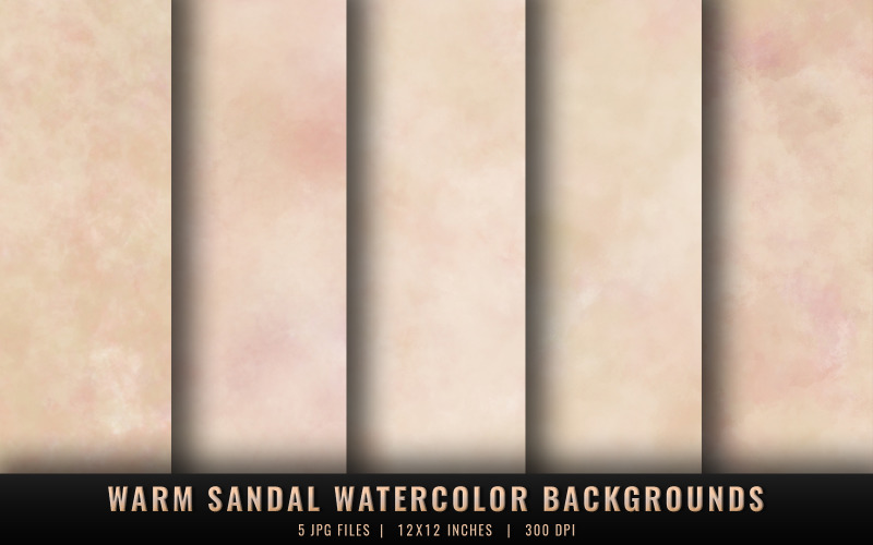 Warm Sandal Watercolor Backgrounds #484374 - TemplateMonster