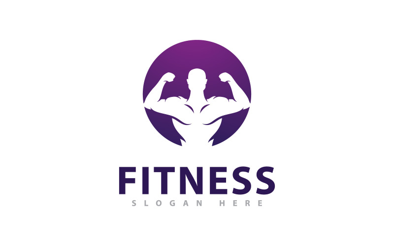 Gym Logo Design Template, Fitness club creative symbols 11