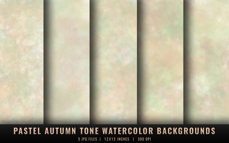 Pastel Autumn Tone Watercolor Backgrounds - TemplateMonster