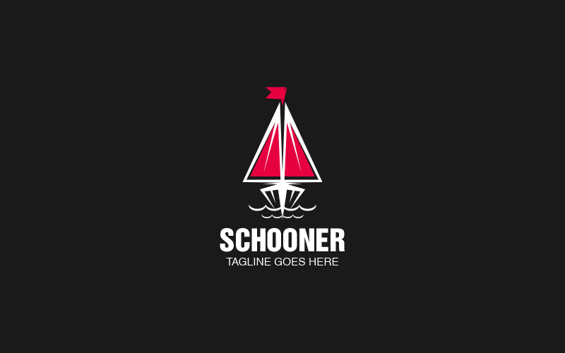 Schooner Simple Mascot Logo #485581 - TemplateMonster
