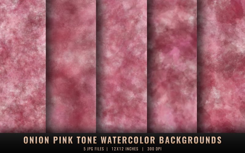 Onion Pink Tone Watercolor Backgrounds - TemplateMonster