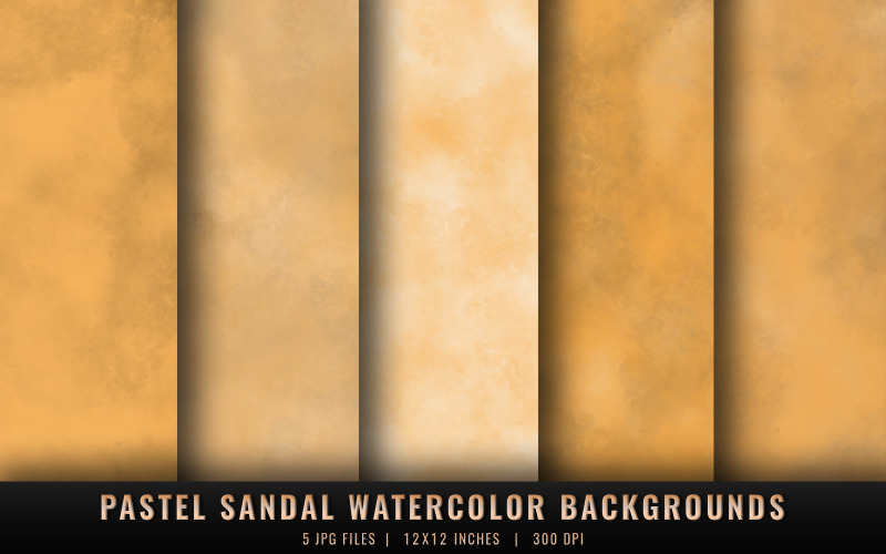 Pastel Sandal Watercolor Backgrounds - TemplateMonster