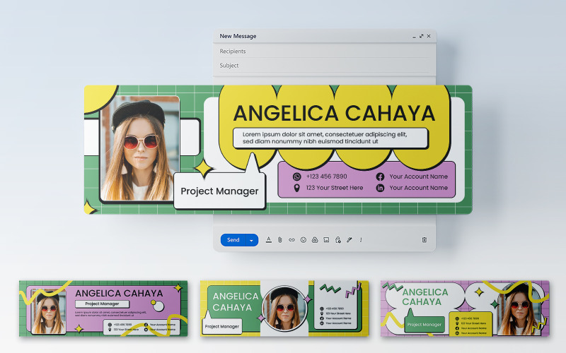 Playful Email Header Template 731 #485935 - TemplateMonster