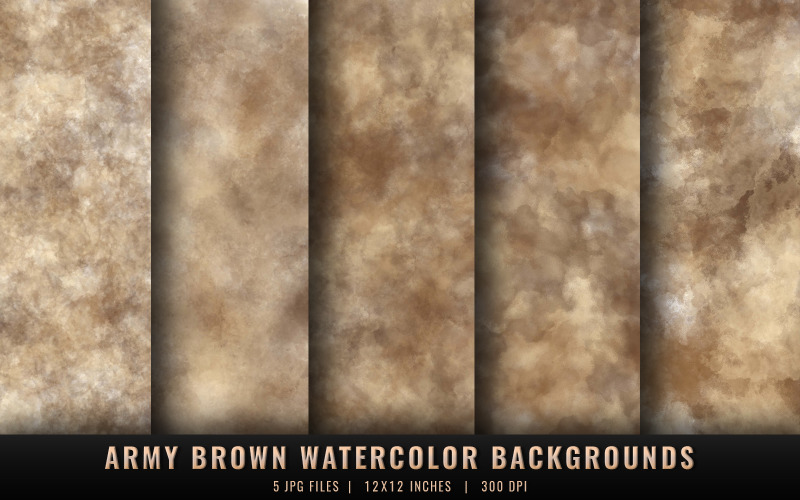 Army Brown Watercolor Backgrounds #486142 - TemplateMonster