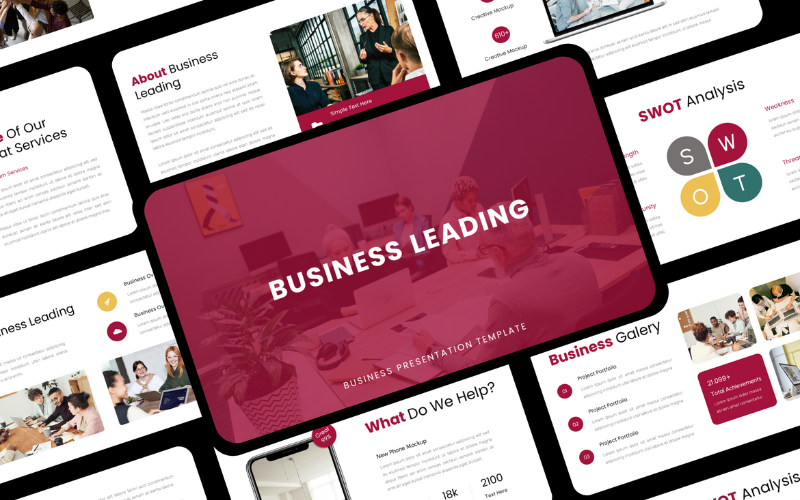 Leading - Business Presentation Template - TemplateMonster