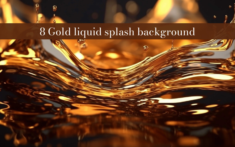 A gold liquid splash background #486230 - TemplateMonster