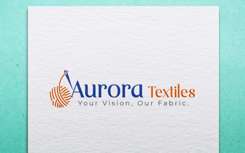 Plantilla de logotipo de la empresa Aurora Textiles