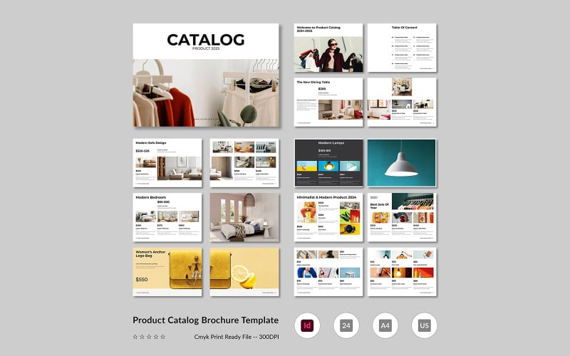 Product Catalog Template Landscape Layout - TemplateMonster