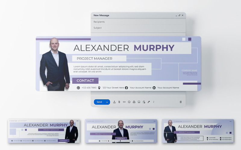 Professional Email Header #486598 - TemplateMonster