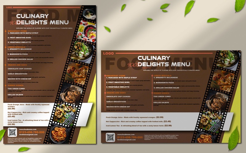 Modelo de Menu Corporativo - PSD #486980 - TemplateMonster