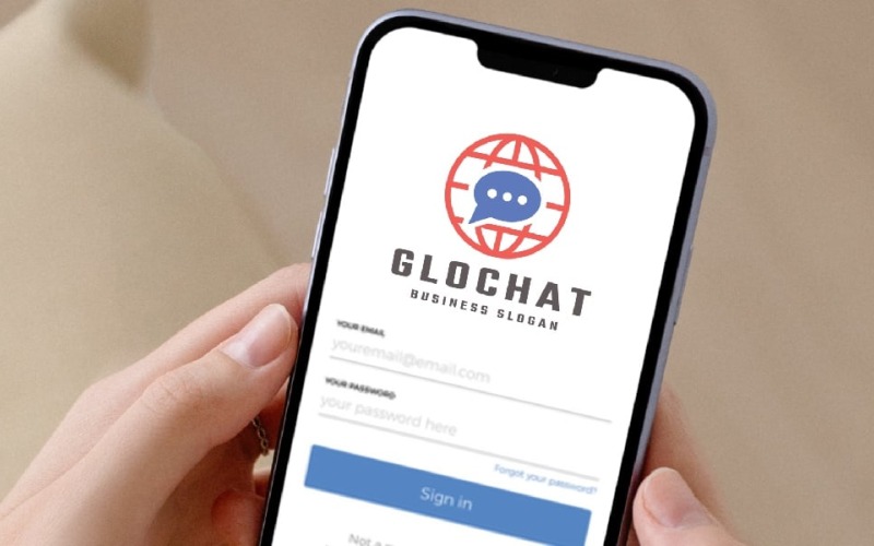Logotipo profesional de Global Chat Pro - TemplateMonster