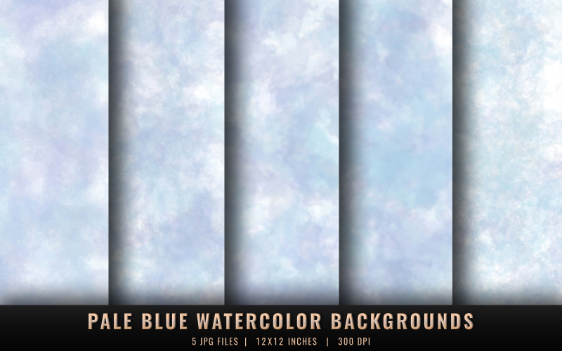 Pale Blue Watercolor Backgrounds #487228 - TemplateMonster