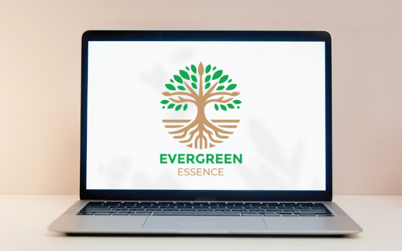 Plantilla de logotipo de árbol inspirado en la naturaleza para marcas ...