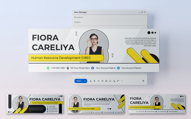 Modern Email Header Template 453 #487973 - TemplateMonster