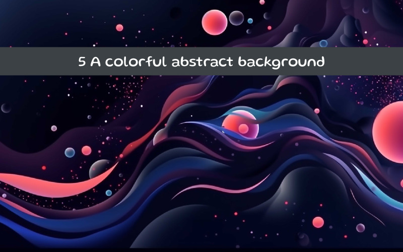 A colorful abstract background AI image - TemplateMonster