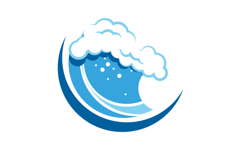 Illustration vectorielle de l'élément de la mer Wave Water v.3
