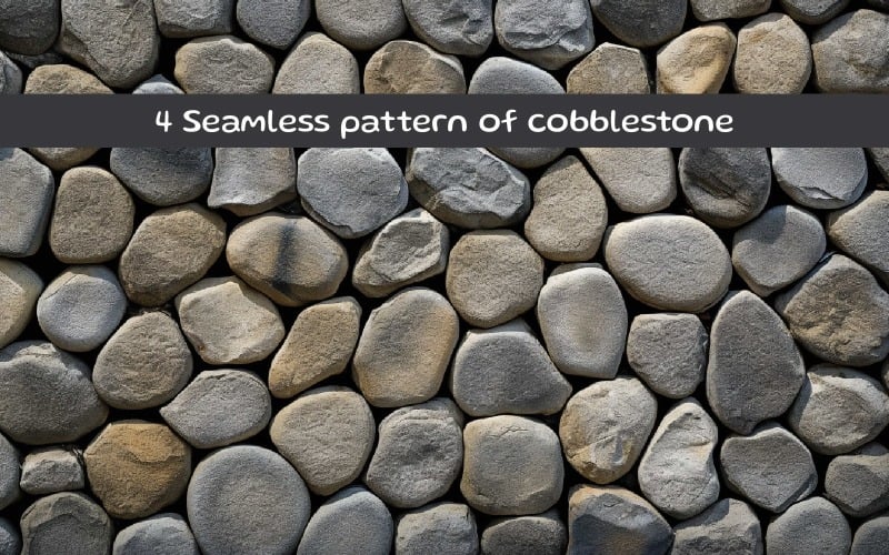 Seamless pattern of cobblestone background - TemplateMonster