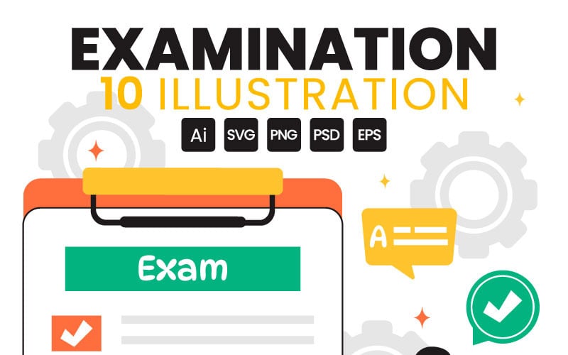 10 Educational Exam Illustration #489135 - TemplateMonster