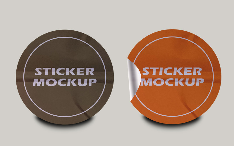 Sticker Mockup Template Design -29 #489534 - TemplateMonster