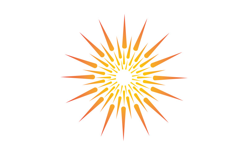 Güneş ışığı illüstrasyonu Simge Logo Şablonu tasarımı v.8