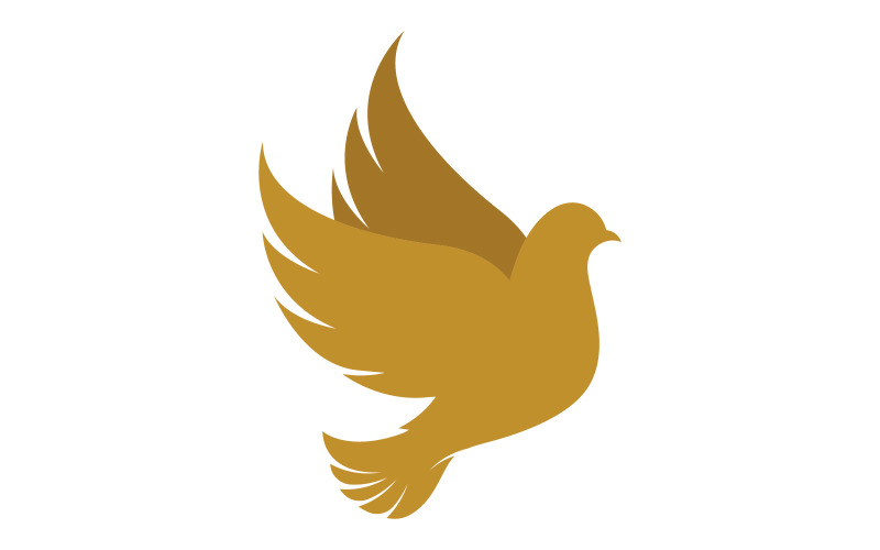 Bird wing dove icon logo design vector illustration v.16