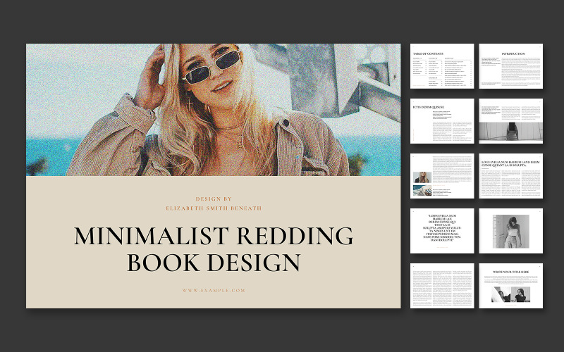 Minimalist Book Template Landscape #490111 - TemplateMonster